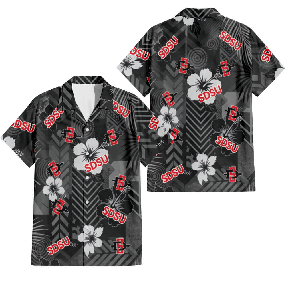 SDSU Hawaiian Shirt V4 - Hawaiian Shirt - Global Cycling Gear