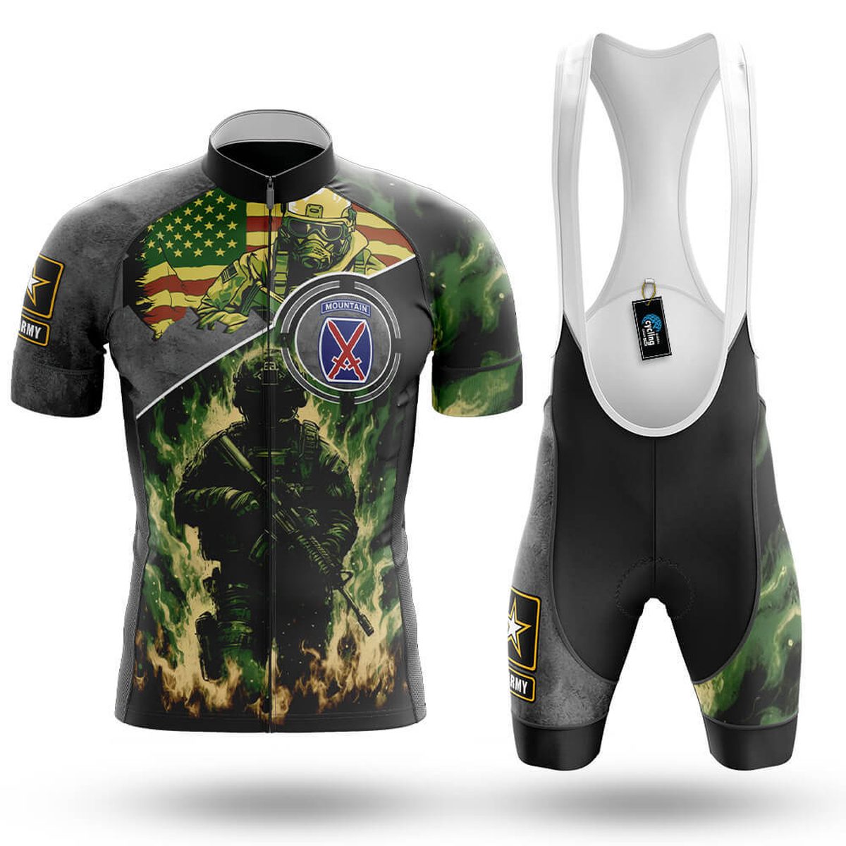 10th Mountain Division Soldier - Men's Cycling Kit – Global Cycling Gear
