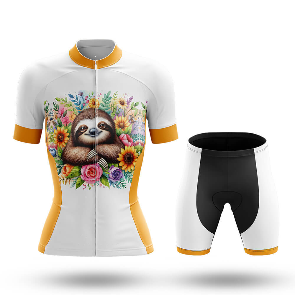 Floral Sloth - Women's Cycling Kit - Global Cycling Gear