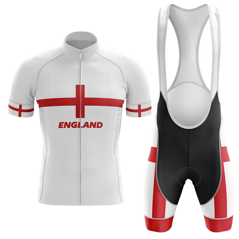 England V4 - Men's Cycling Kit Bike Jersey and Bib Shorts – Global ...