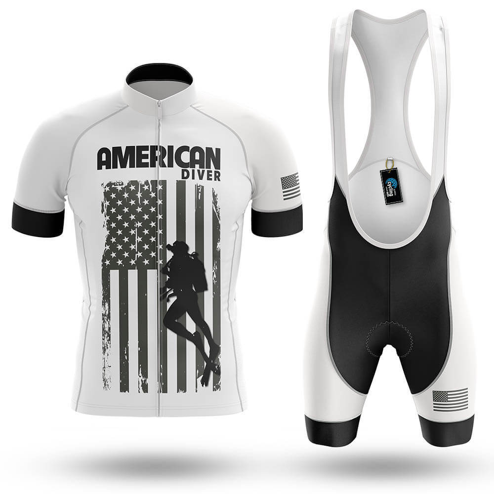 American Diver - Men's Cycling Kit Bike Jersey and Bib Shorts – Global ...